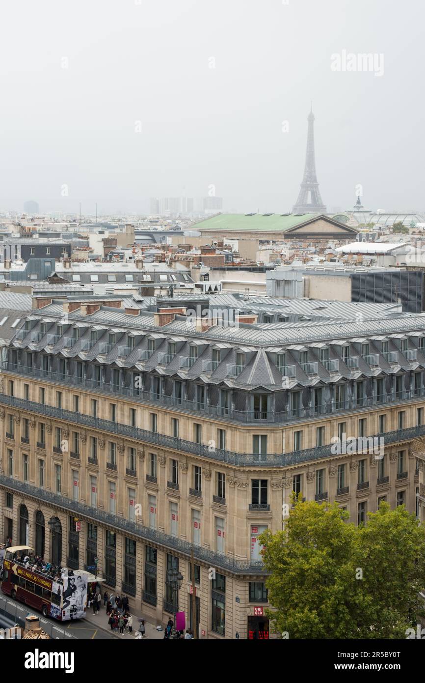 A cityscape featuring historical buildings and landmarks in Paris ...