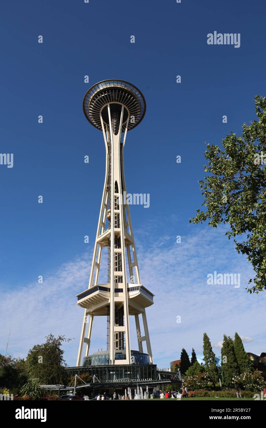 10-10-2021: Seattle, Washington: View of City of Seattle from Space ...