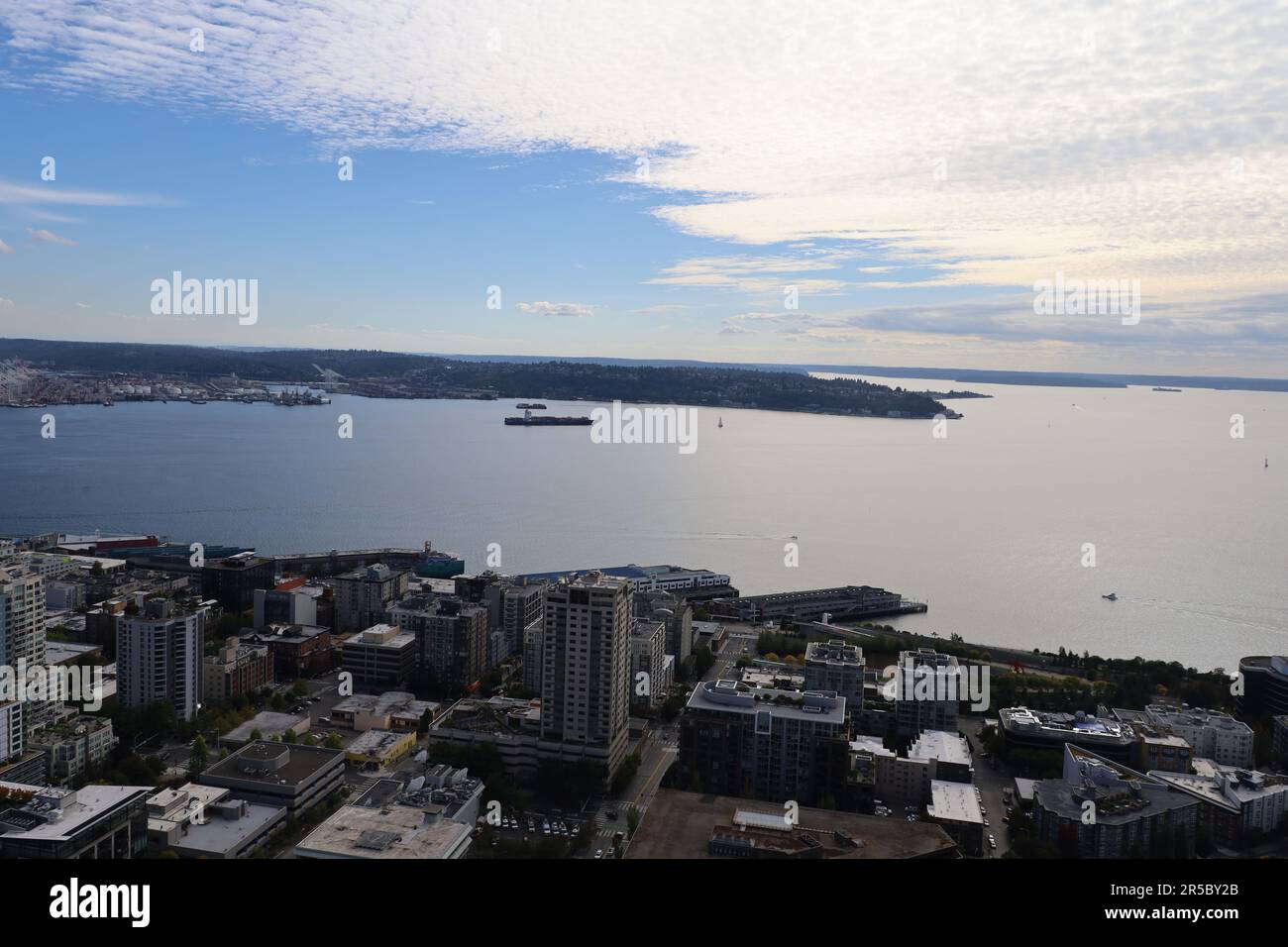 10-10-2021: Seattle, Washington: View of City of Seattle from Space ...