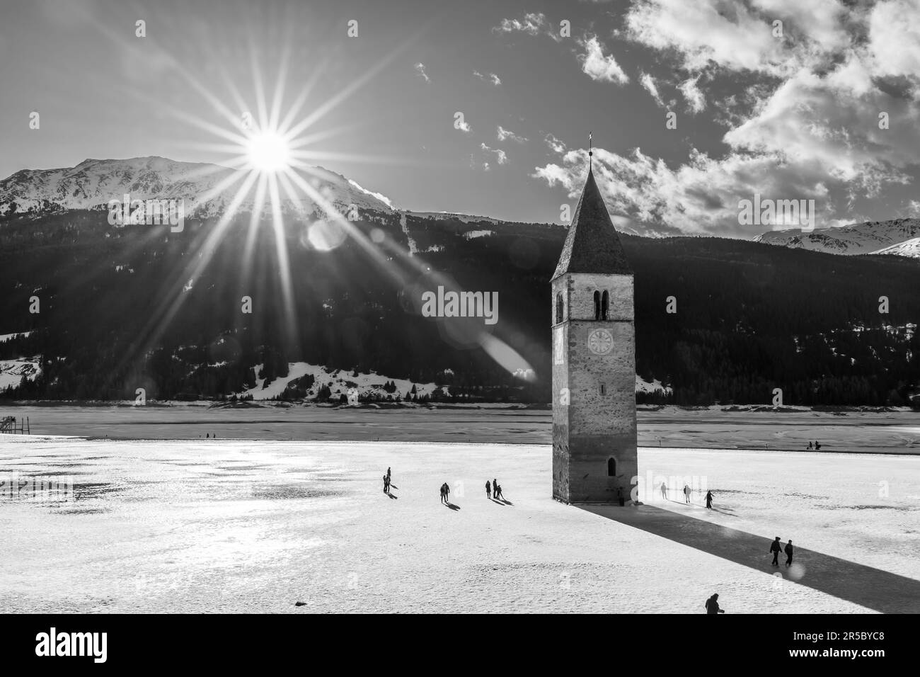 Iconic south tyrol mountain Black and White Stock Photos & Images - Alamy