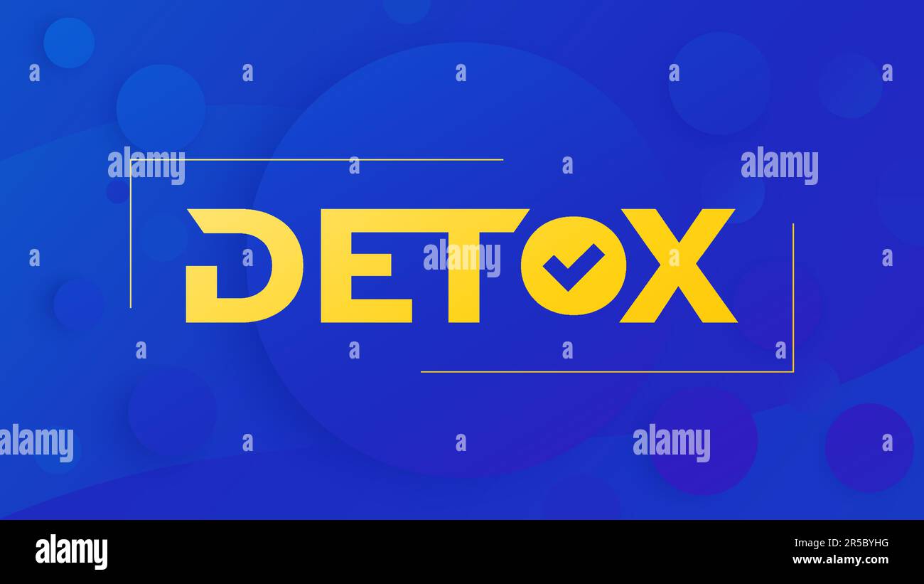 Detox or detoxification, vector banner design Stock Vector Image & Art ...