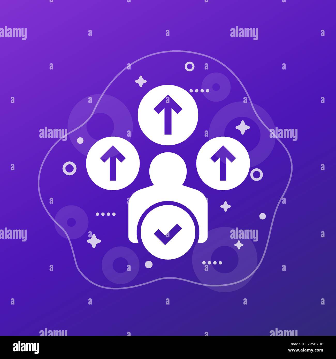 personal growth and self-improvement vector icon Stock Vector Image ...