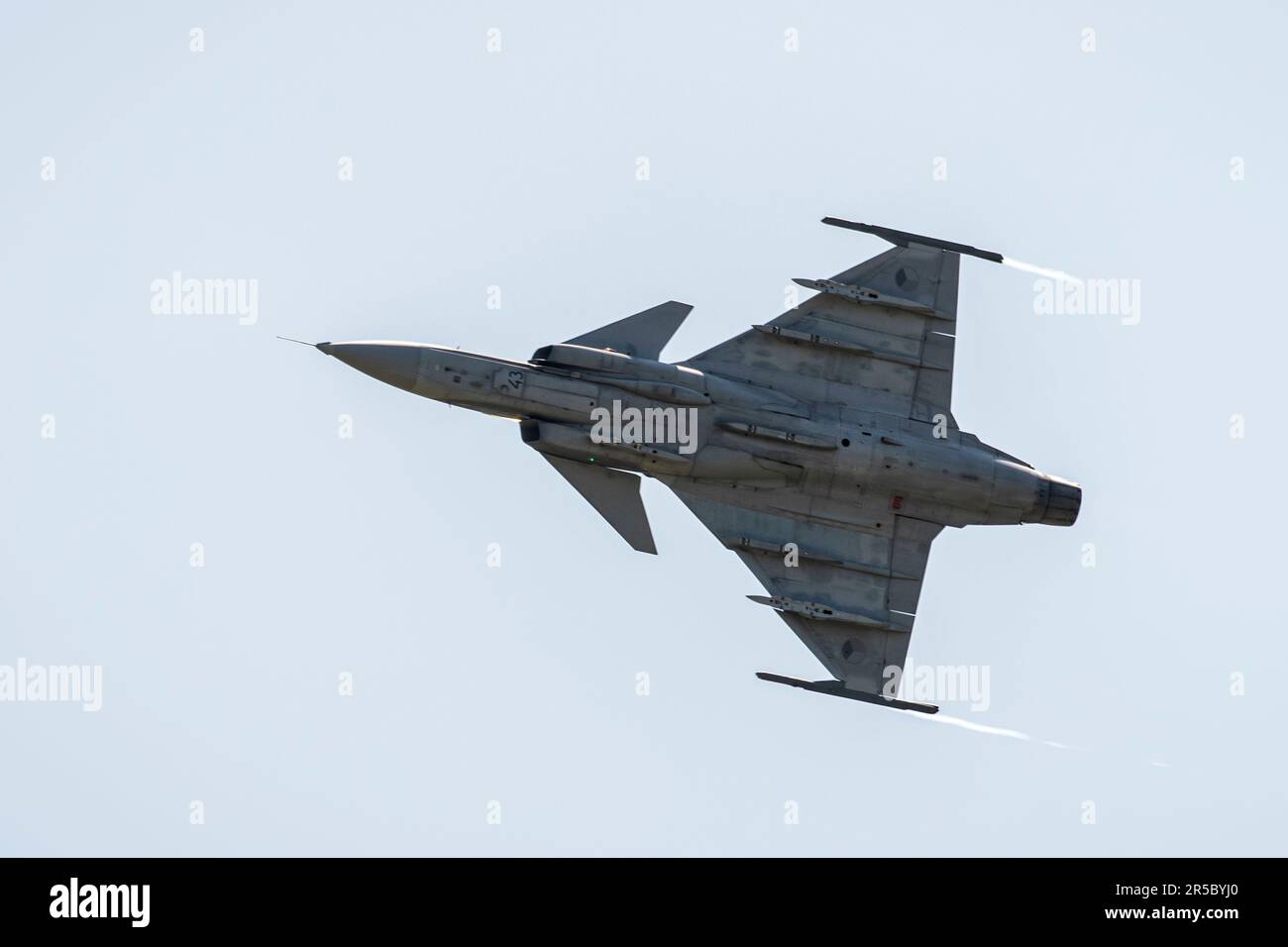 JAS-39 Gripen at Pardubice Air Show 2023 in Pardubice, Czech Republic ...