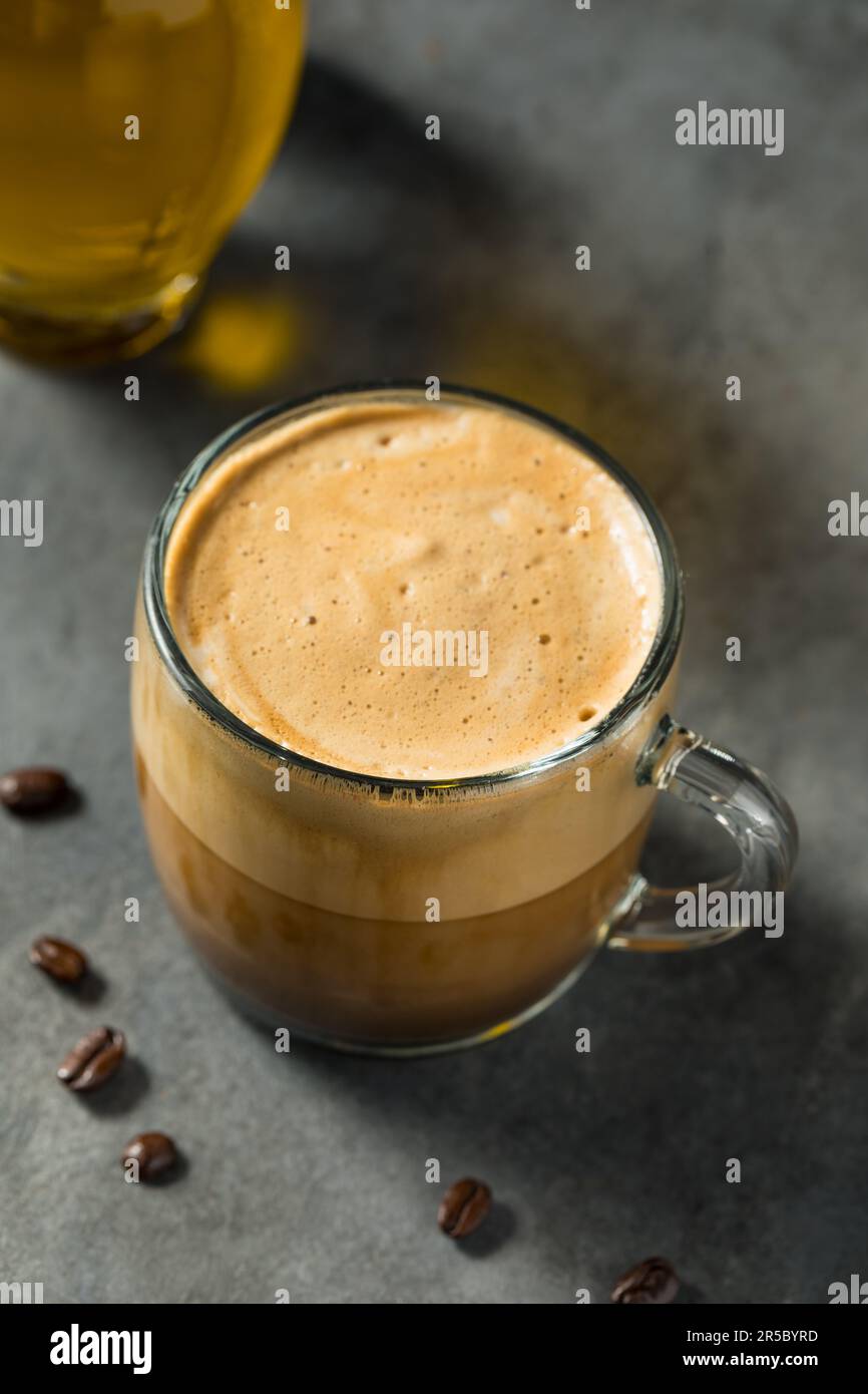 Oleato Olive Oil Coffee in a Mug Stock Photo - Alamy