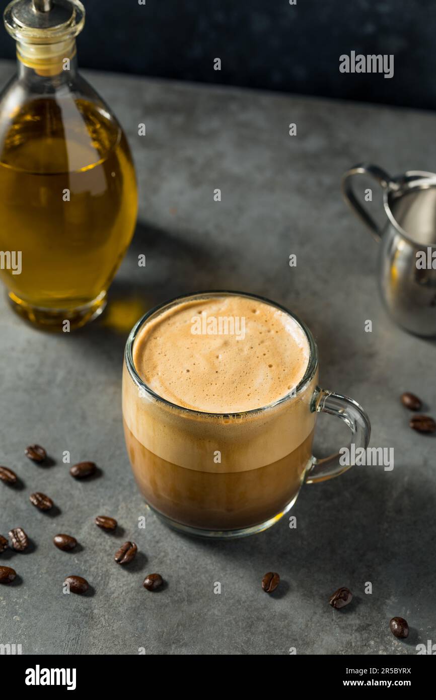 Oleato Olive Oil Coffee in a Mug Stock Photo - Alamy