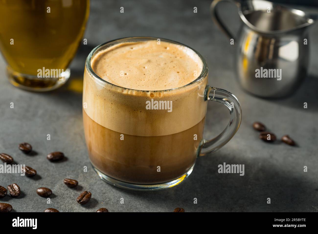 Oleato Olive Oil Coffee in a Mug Stock Photo - Alamy