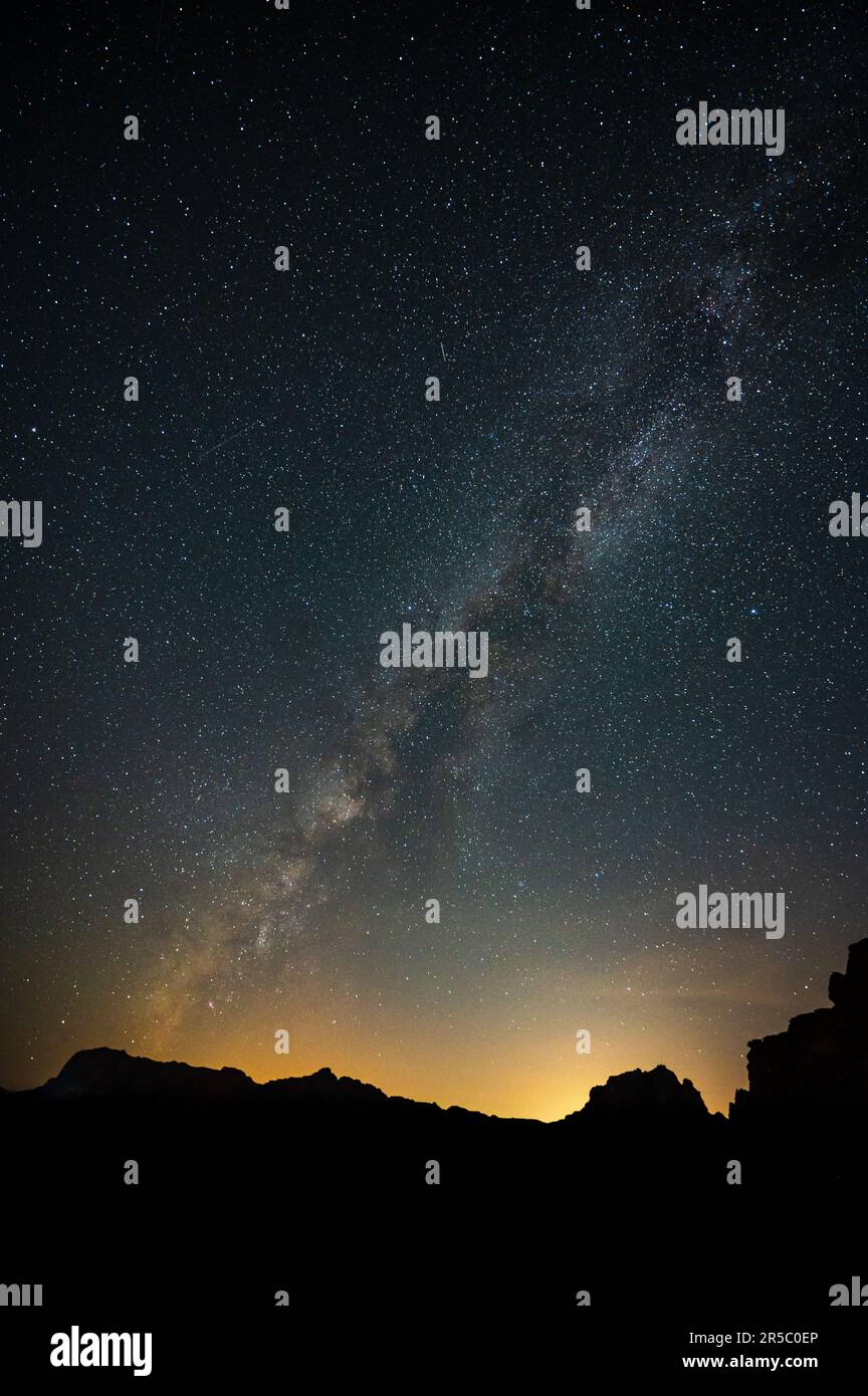 A stunning night sky illuminated by a multitude of stars Stock Photo ...