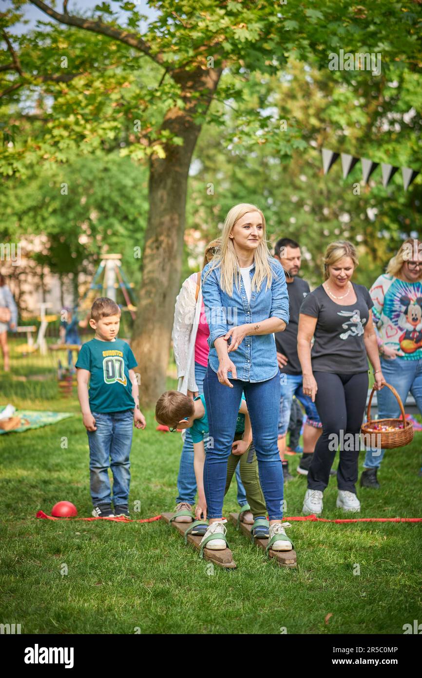 Children playing team sport parents hi-res stock photography and images ...