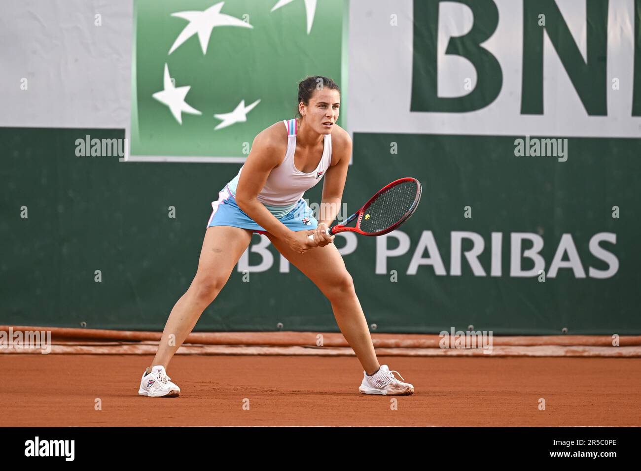Emma Navarro of USA during the French Open, Grand Slam tennis ...