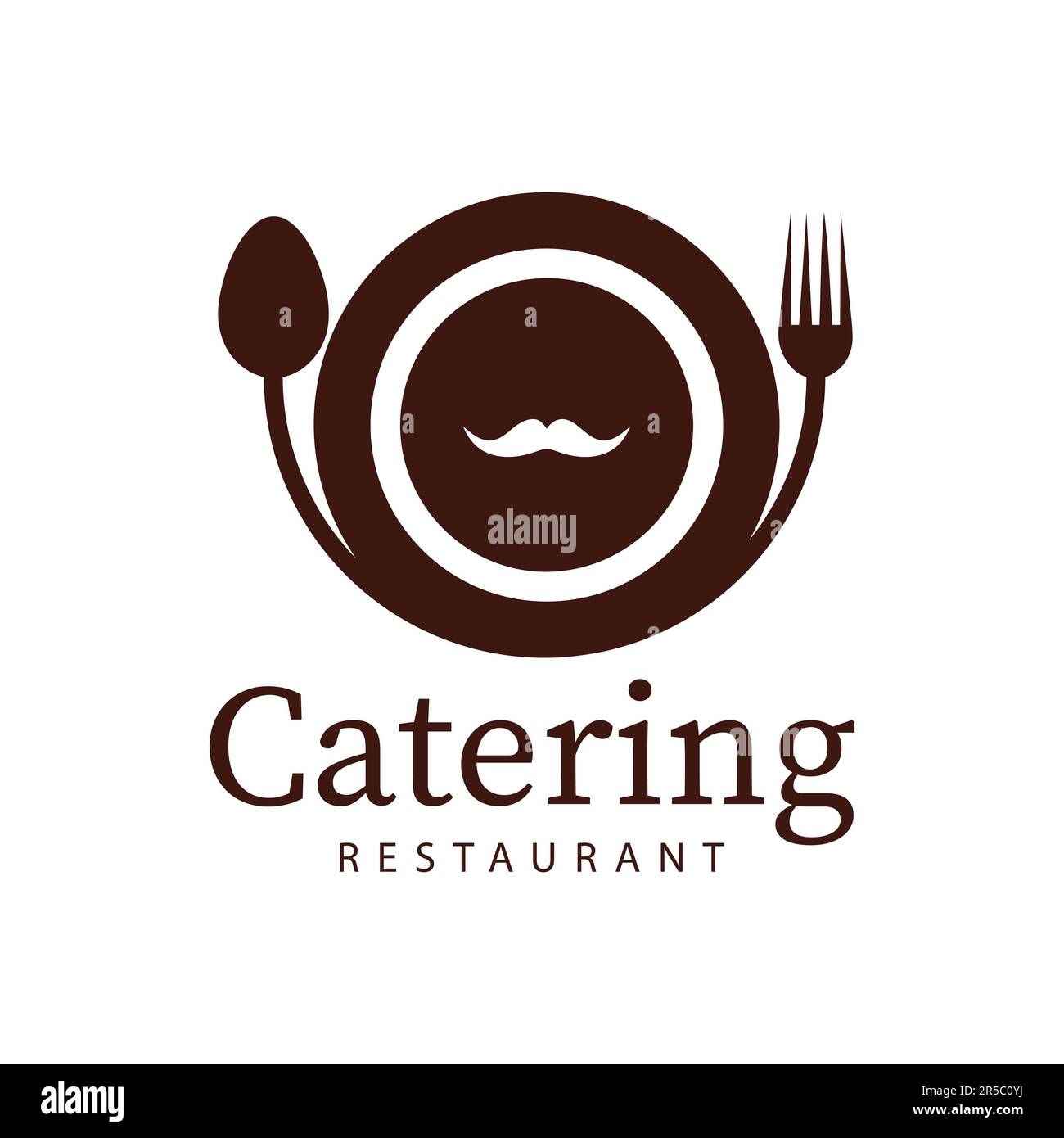 Catering Logo Design Chef Cap Fork and Spoon Logotype Stock Vector ...