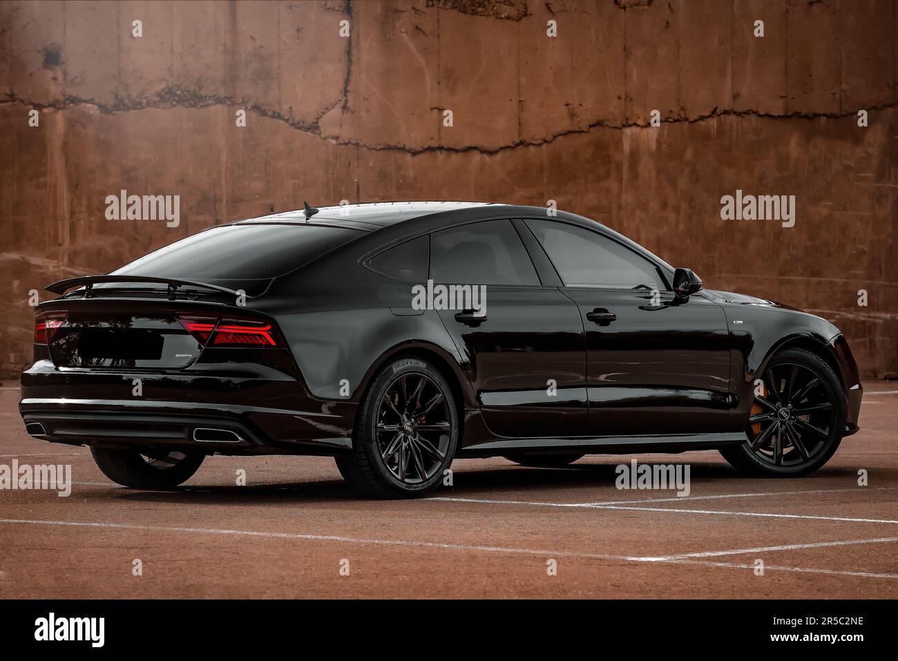 Audi a7 black hi res stock photography and images Alamy