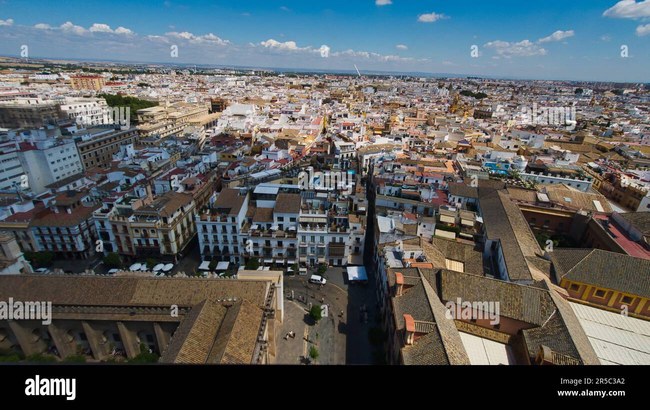 Aerial view of a large metropolitan city, featuring a skyline of ...