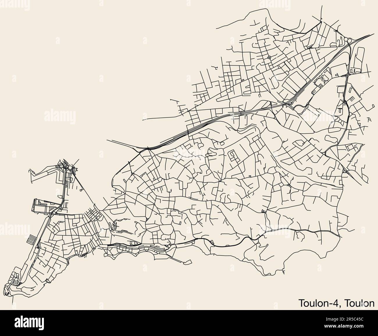 Toulon outline hi-res stock photography and images - Alamy