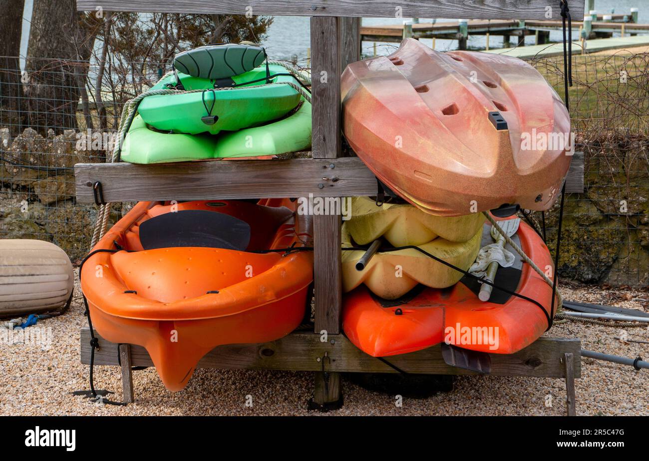 Kayaks on top hi-res stock photography and images - Alamy