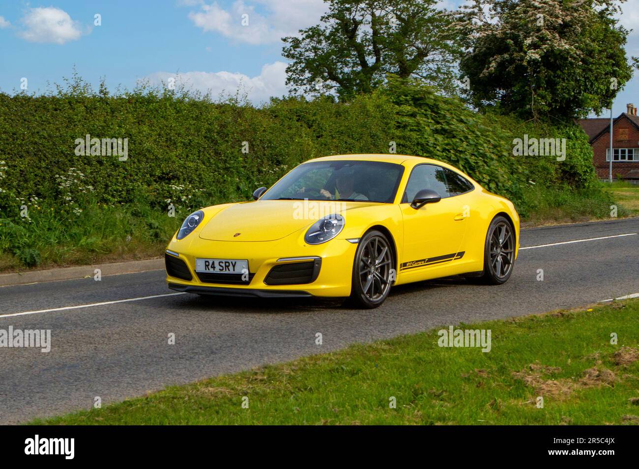 2018 Yellow Porsche 911 Carrera T coupe Classic vintage car, Yesteryear ...