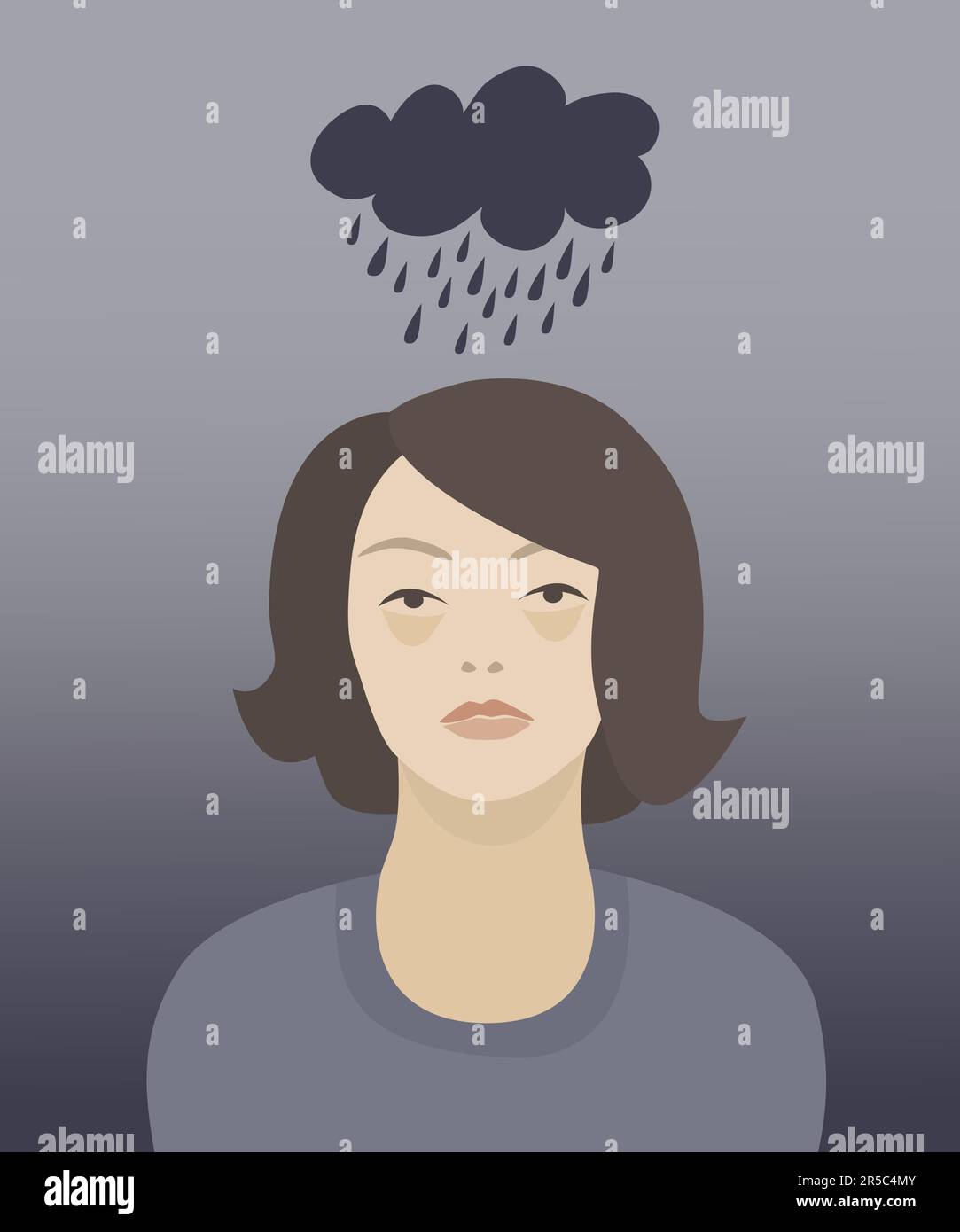 Mental illness illustration Stock Vector Images - Alamy