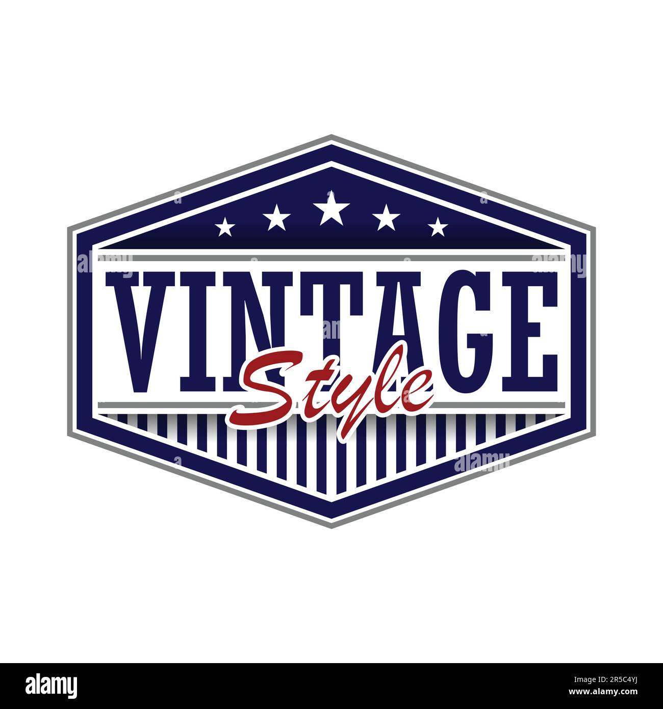Vintage logos badges and labels. Vector illustration on white ...