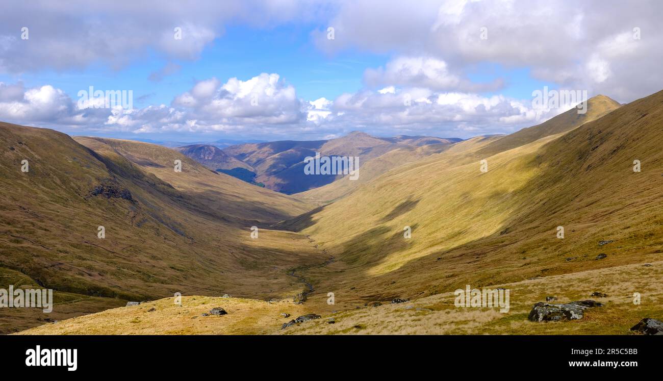 mysteriously dream-like looking valley from Ben Lawers walk in Scotland ...