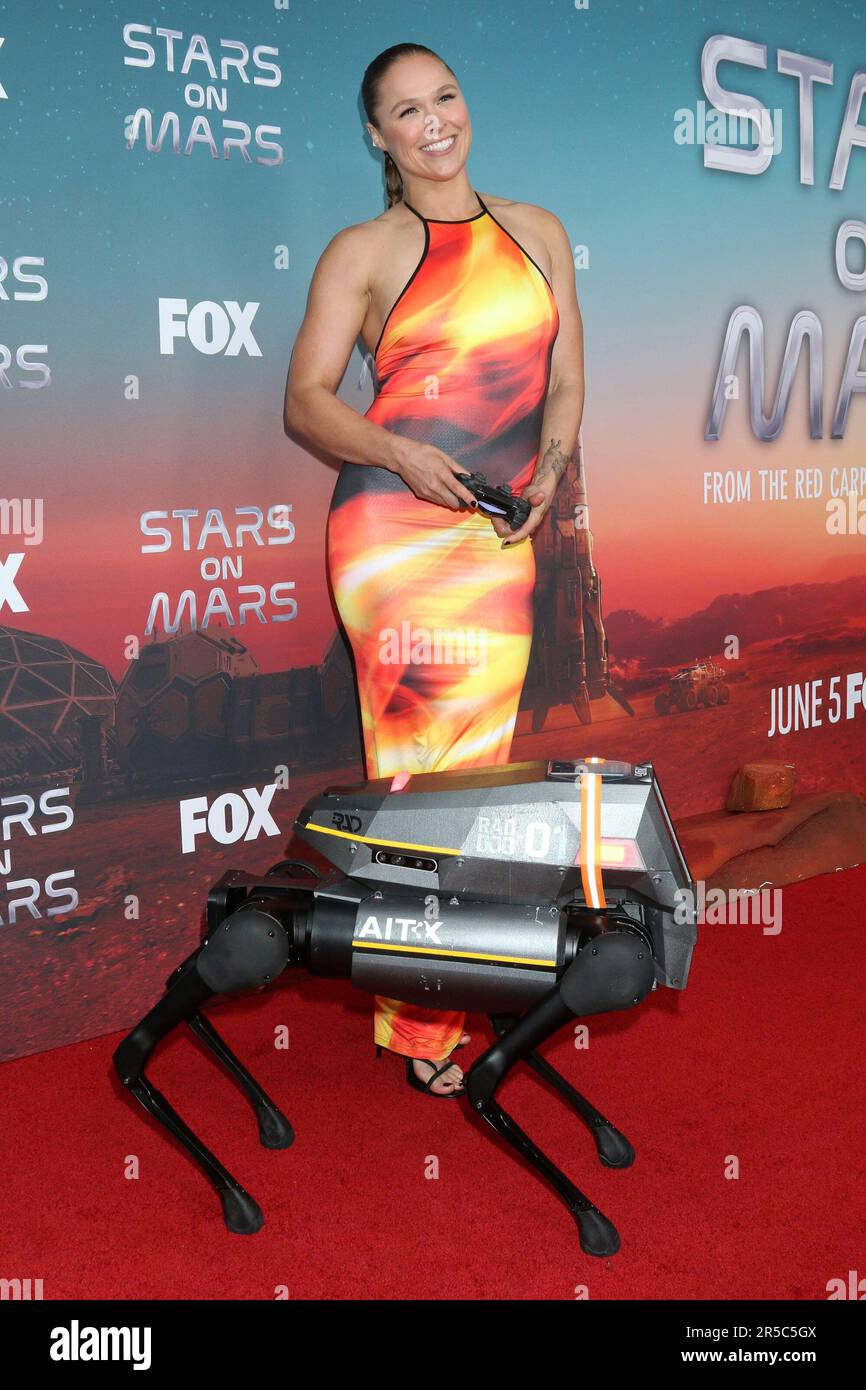Los Angeles, CA. 1st June, 2023. Ronda Rousey, Rad Dog Robot at ...