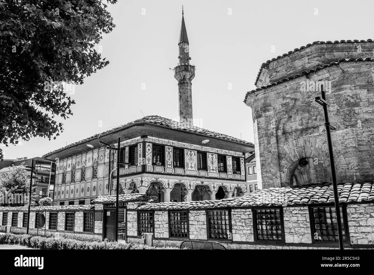 The landmark mosque in the town of Tetovo, North Macedonia. Known as ...