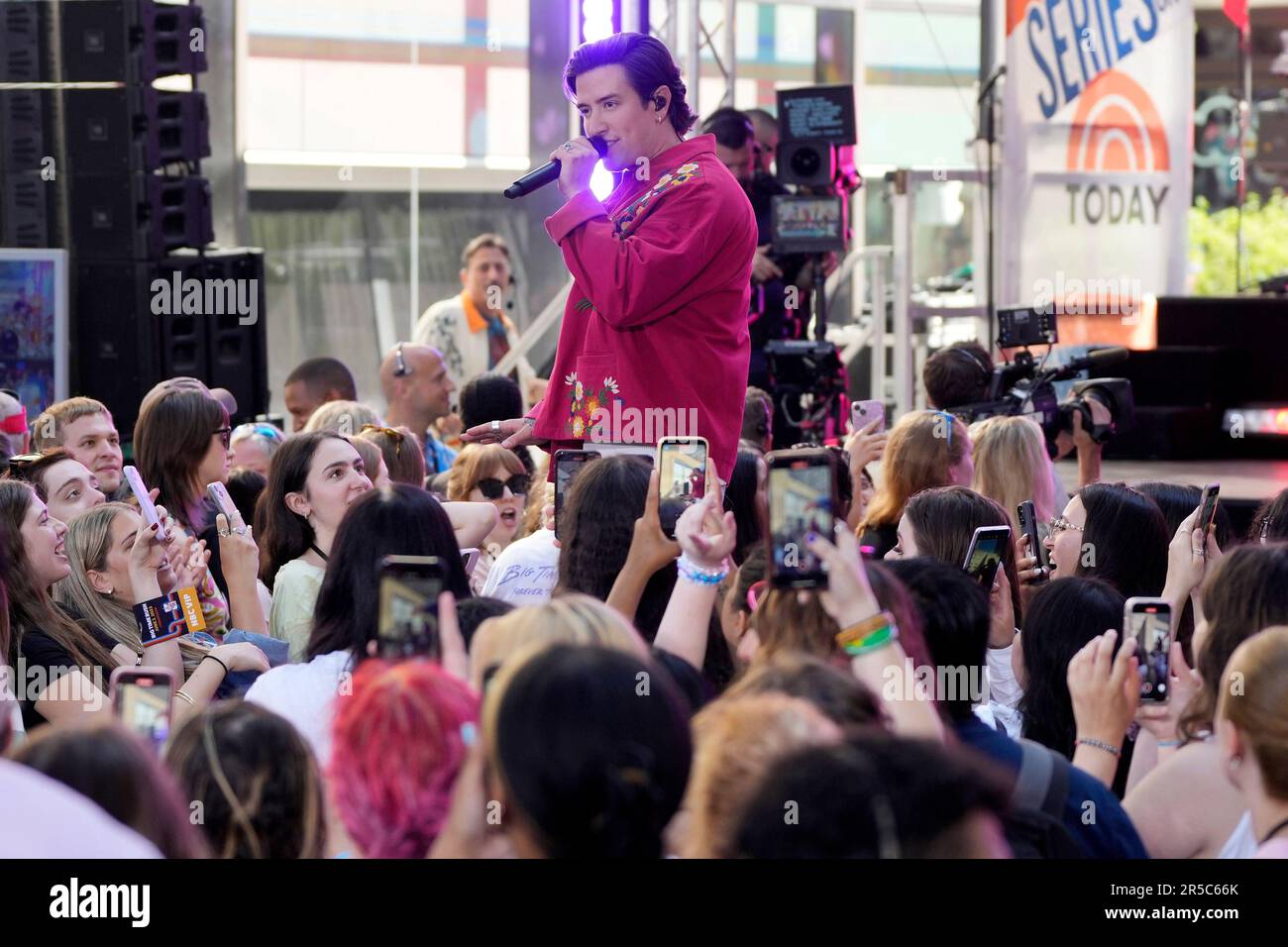 Big Time Rush member Logan Henderson performs on NBC's Today show at ...