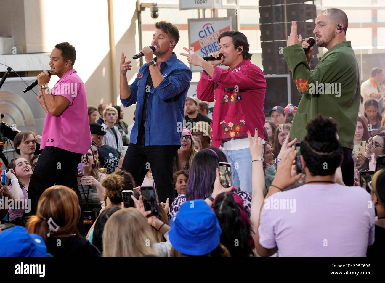 Big Time Rush members, from left, Carlos PenaVega, James Maslow, Logan ...