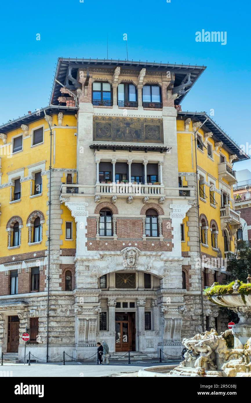 Rome, Italy - 04-12/2018: Beautiful houses in the Coppedè district in ...