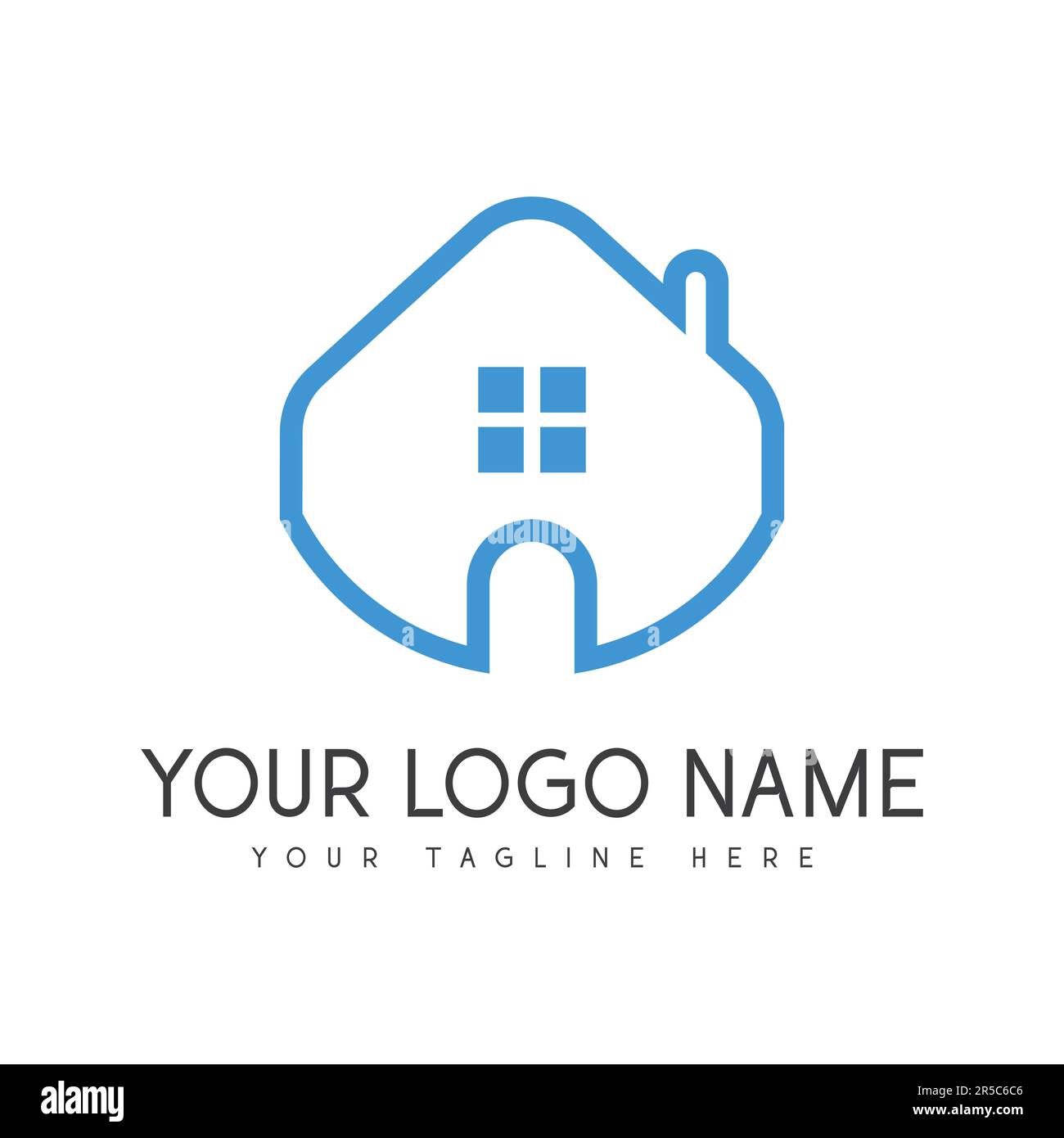 Building hole modern architecture Stock Vector Images - Alamy