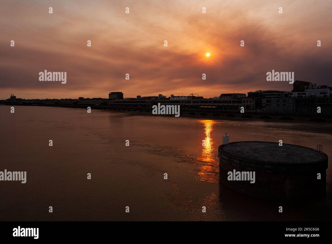 Panoramic view clouds riverside town hi-res stock photography and ...