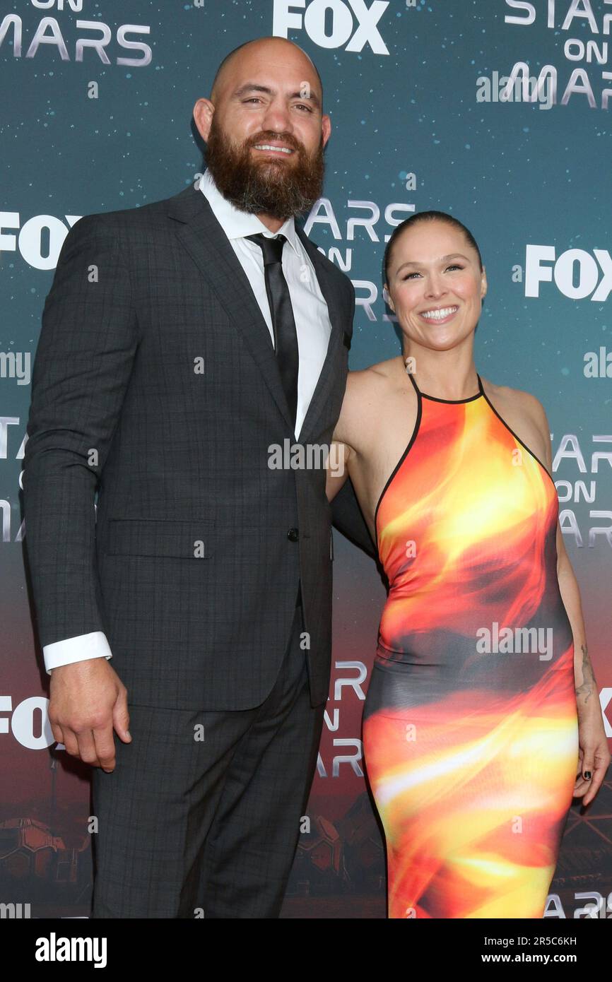 LOS ANGELES - JUN 1: Travis Browne, Ronda Rousey at the FOX's Stars on ...