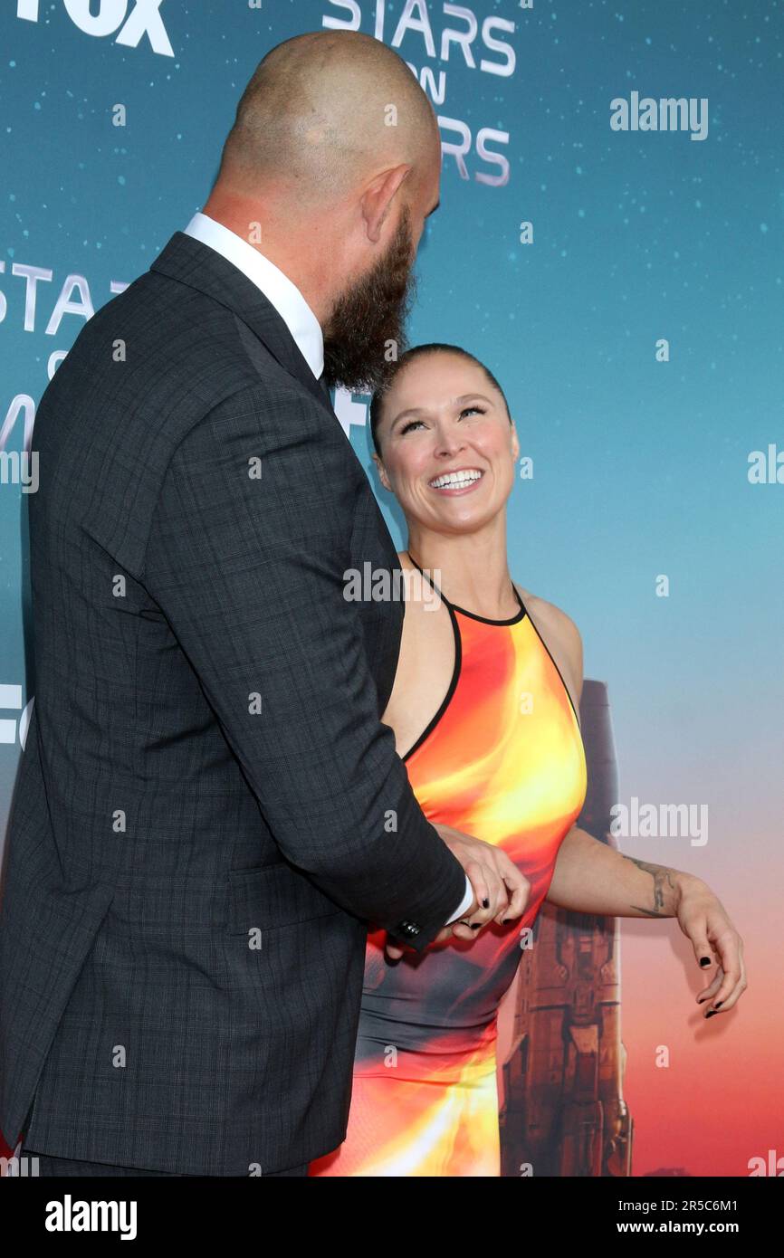 LOS ANGELES - JUN 1: Travis Browne, Ronda Rousey at the FOX's Stars on ...