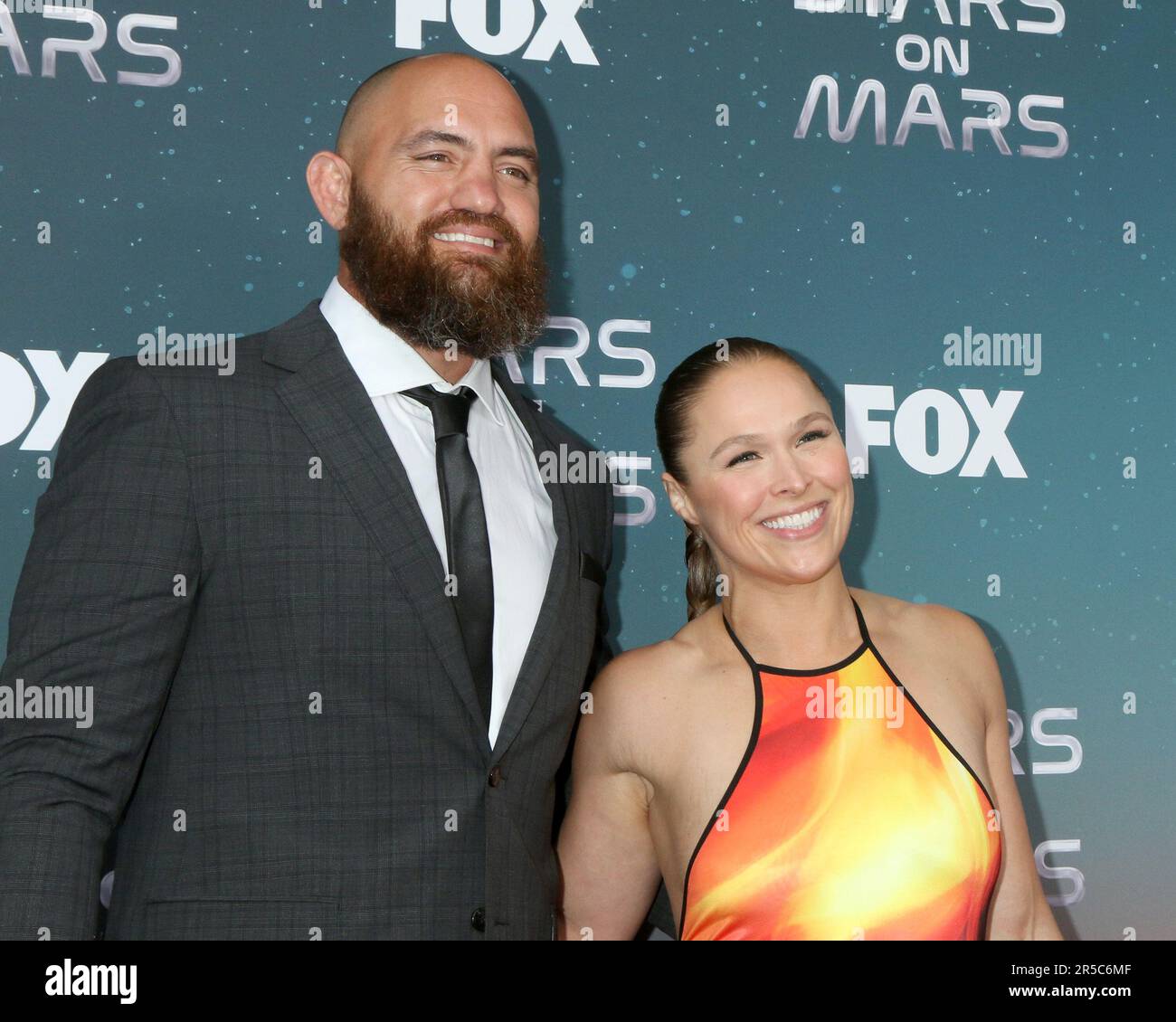 LOS ANGELES - JUN 1: Travis Browne, Ronda Rousey at the FOX's Stars on ...