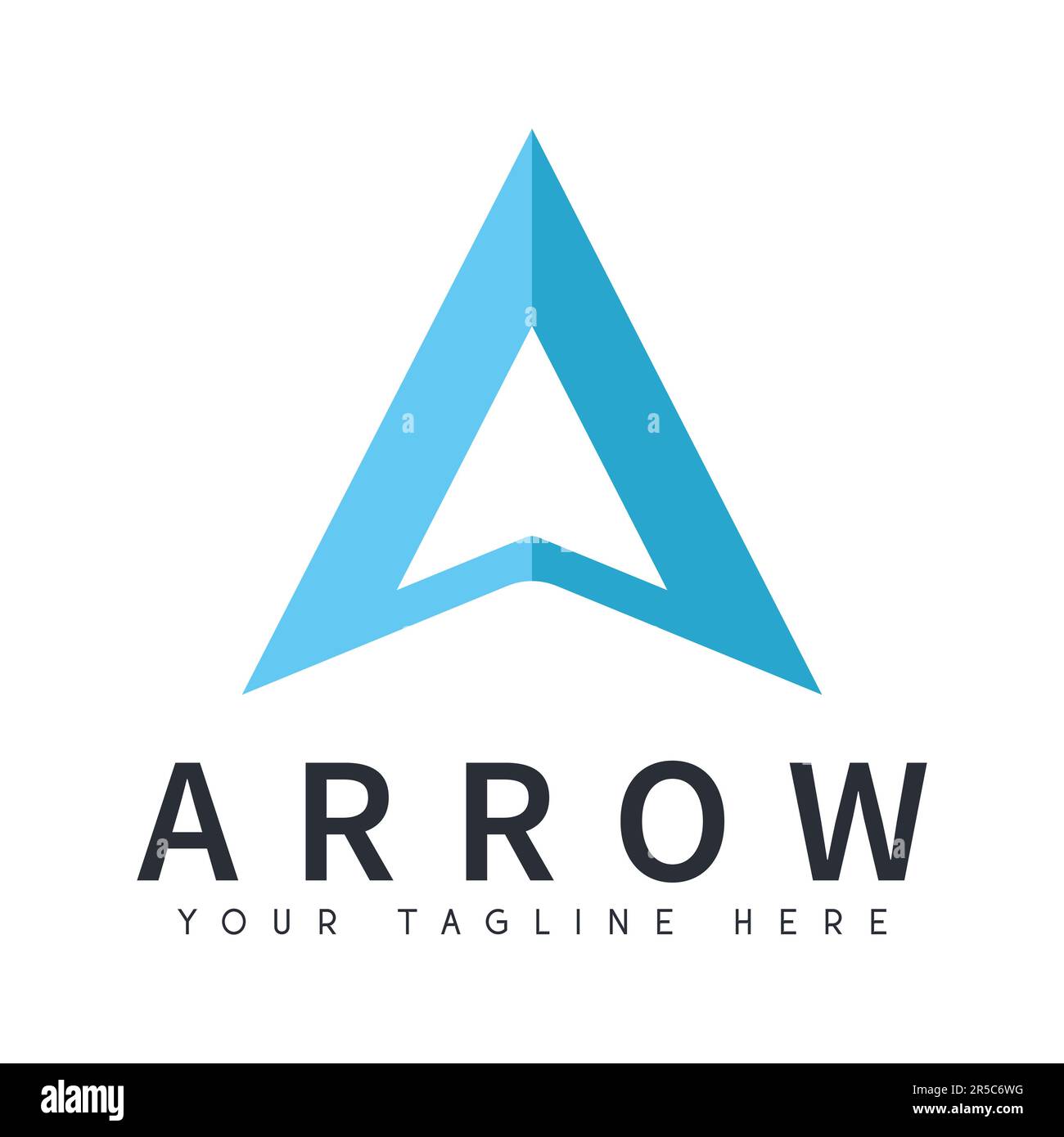 Abstract A Arrow Logo Design Modern Company Logotype Stock Vector Image ...