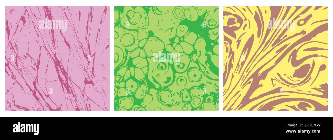 A set of color templates for creative ideas for the design of booklets ...