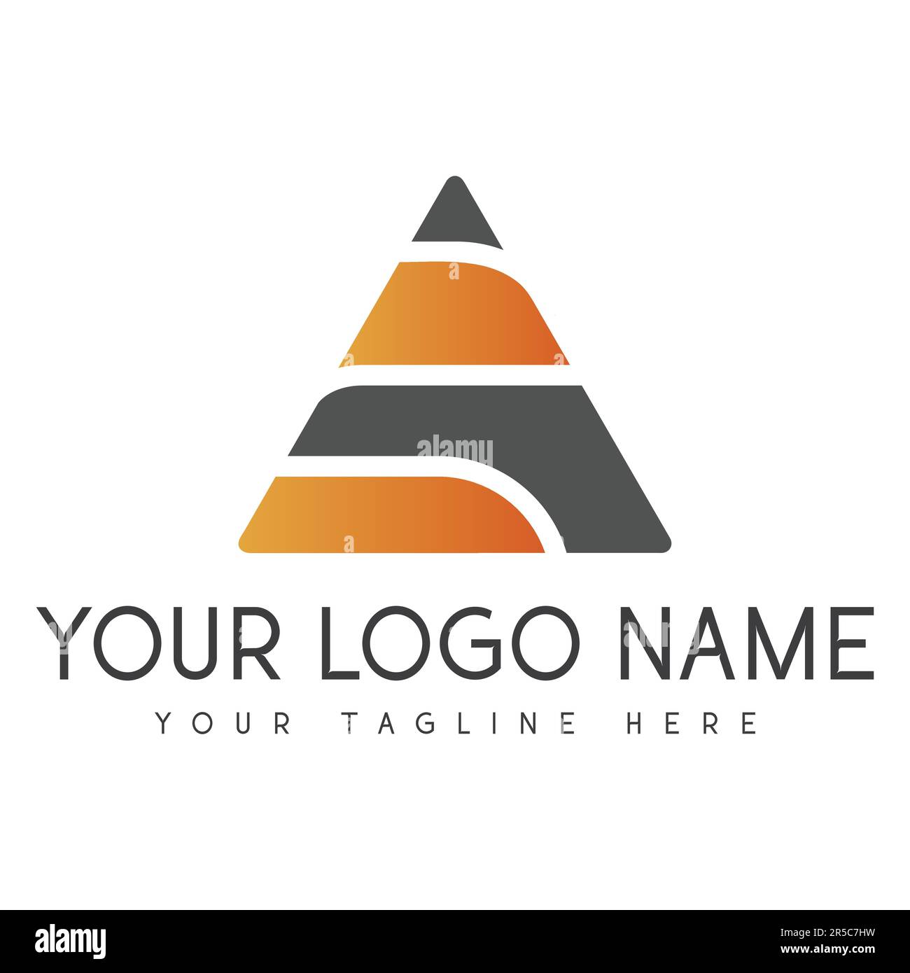 Pyramid abstract logo geometric hi-res stock photography and images - Alamy