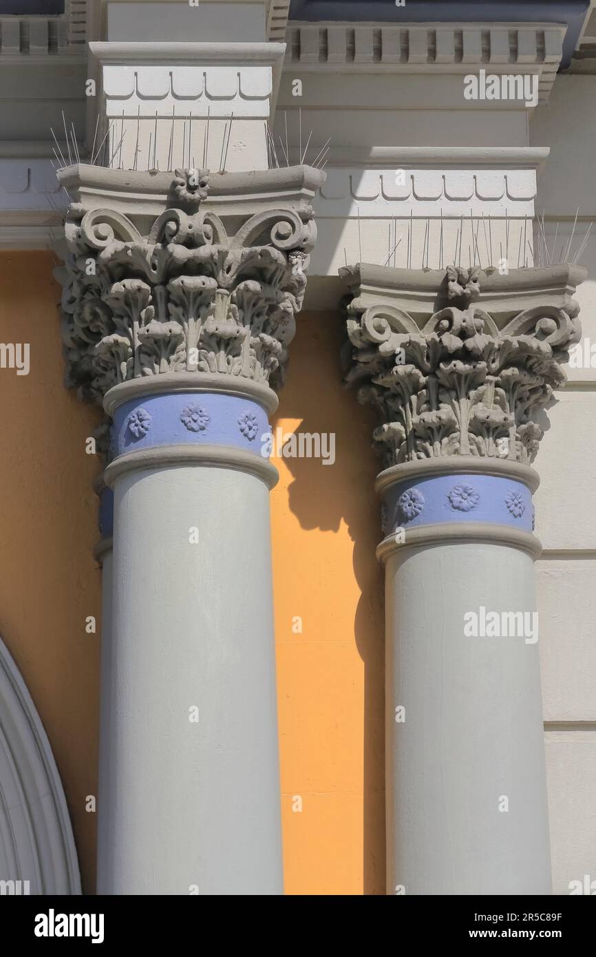 676 Detail of columns and capitals in Ionic Composite order on the De ...