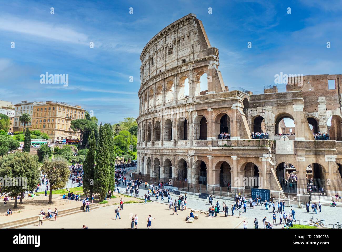 Aerial view of the colosseum hi-res stock photography and images - Alamy