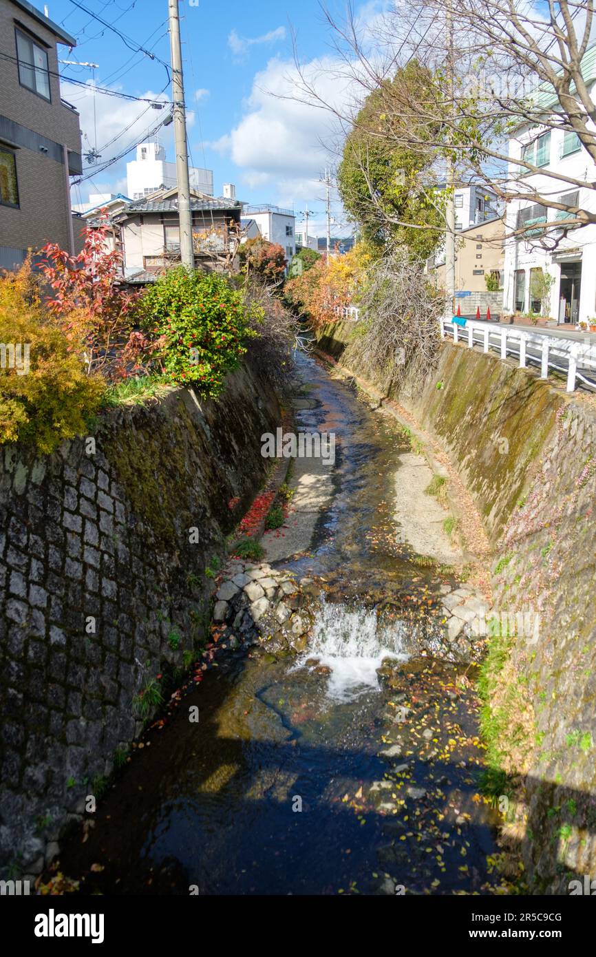 Urban waterway in Kyoto, Japan Stock Photo - Alamy