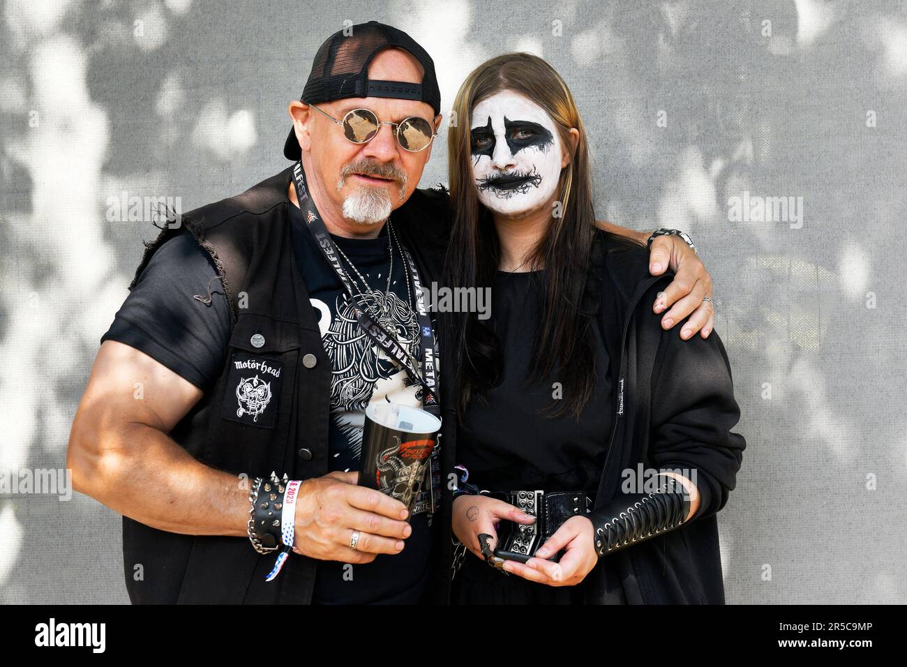 Pilsen, Czech Republic. 02nd June, 2023. Visitors enjoy the Metalfest ...