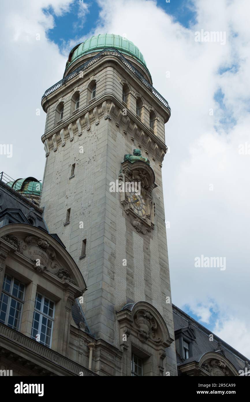 A vertical shot of a historic tower building in Paris, France Stock ...