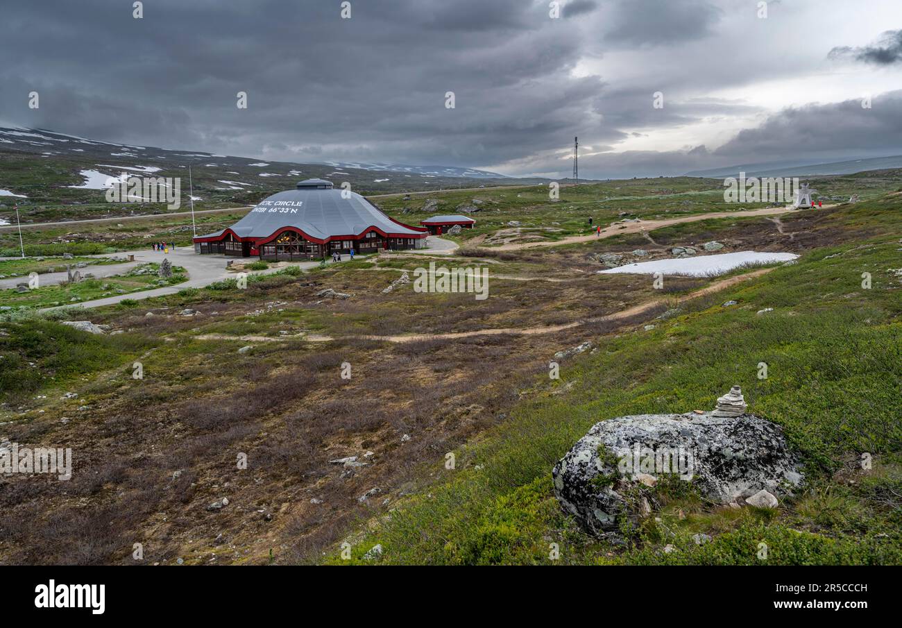 Visitor Centre, Arctic Circle Center, at the Arctic Circle, Saltfjell ...