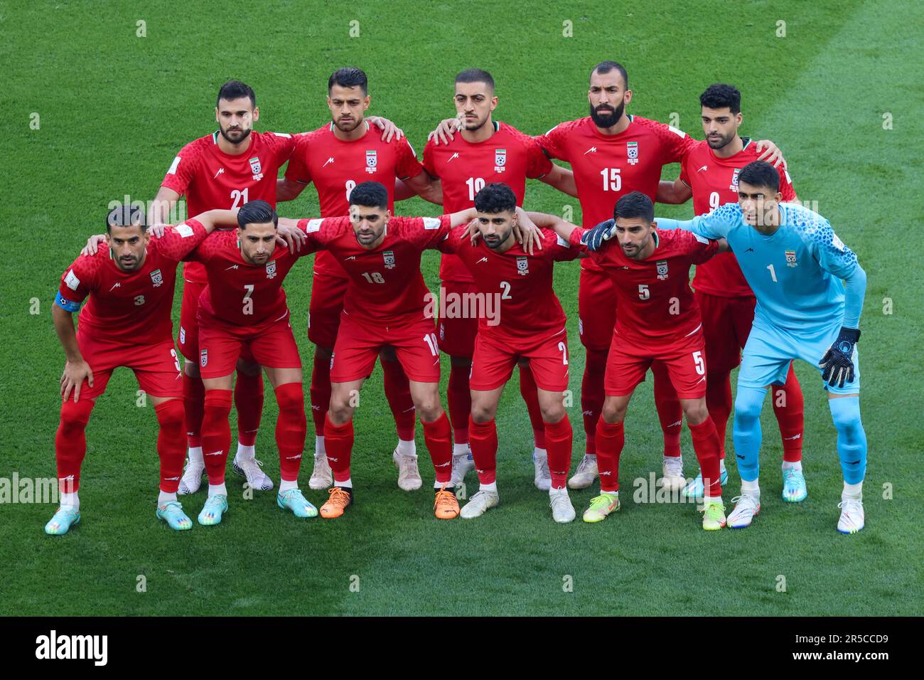 Doha, Qatar. 21th November 2022. Iran's national team during the match ...