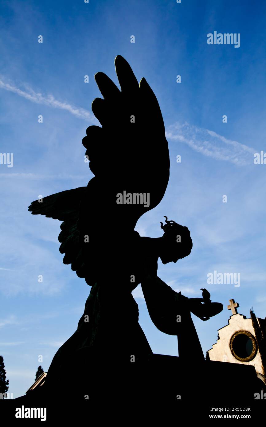 Italian monumental cemetery: collection of two hundreds years old ...