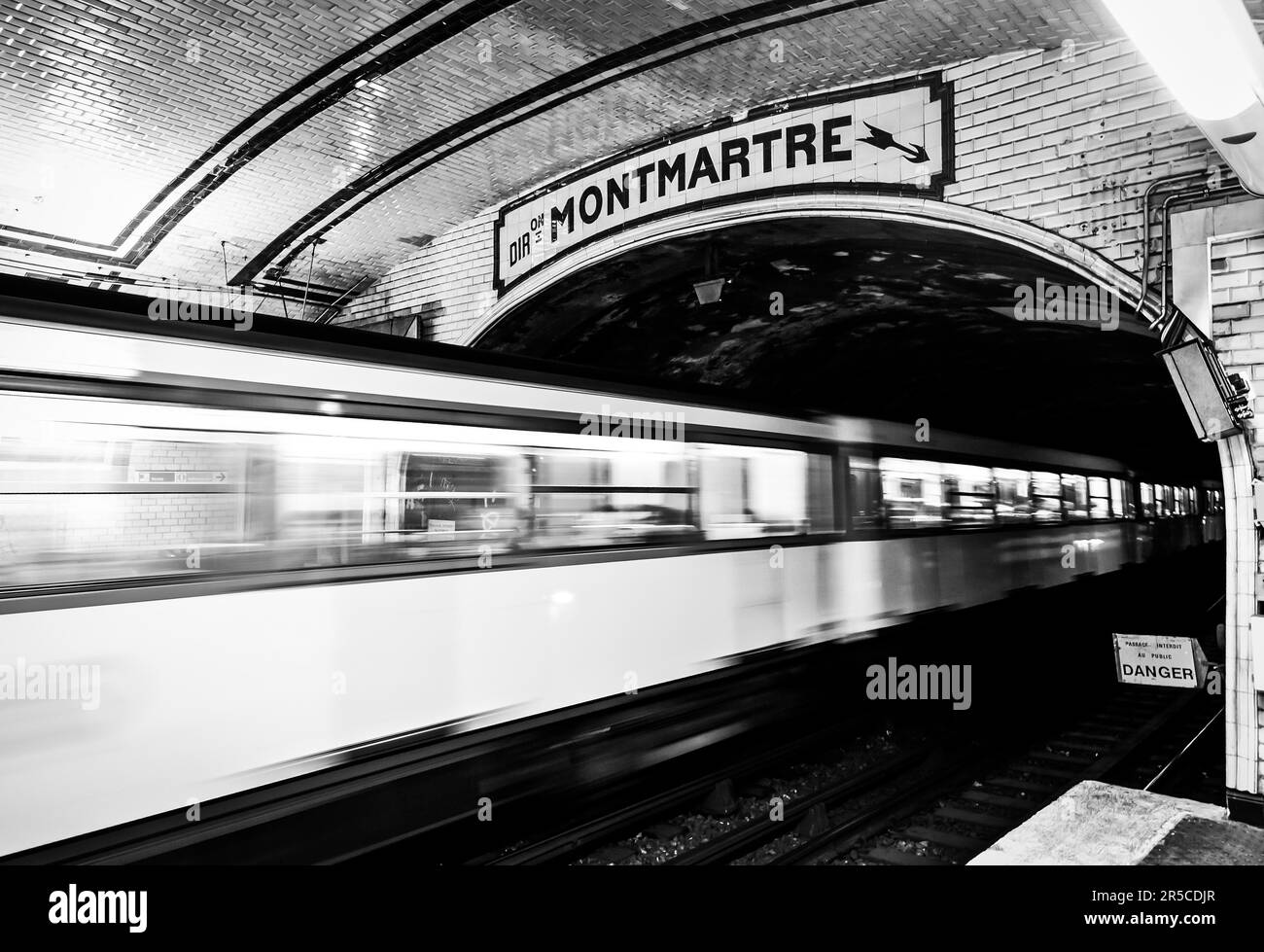 One of the oldest metro station in Europe - Paris underground Stock ...