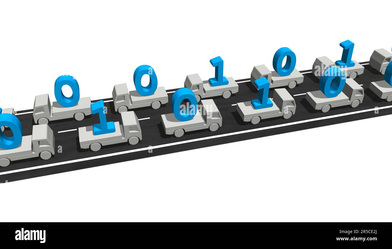 Symbol image: Data highway Stock Photo - Alamy