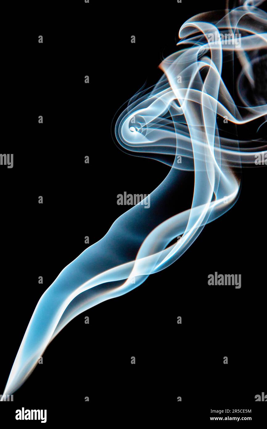 Incense Stick Smoke Trail Stock Photo - Alamy