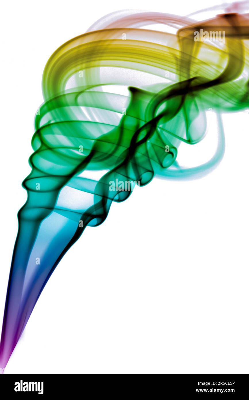 Incense stick smoke trail Stock Photo - Alamy
