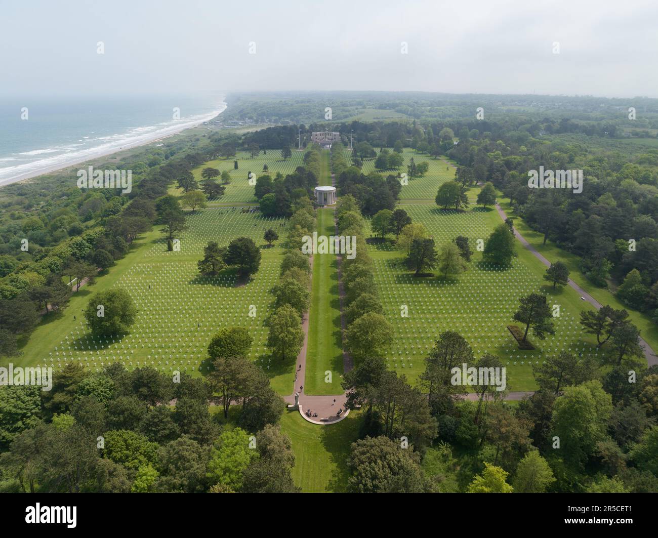 The Normandy American Cemetery and Memorial in France Stock Photo - Alamy