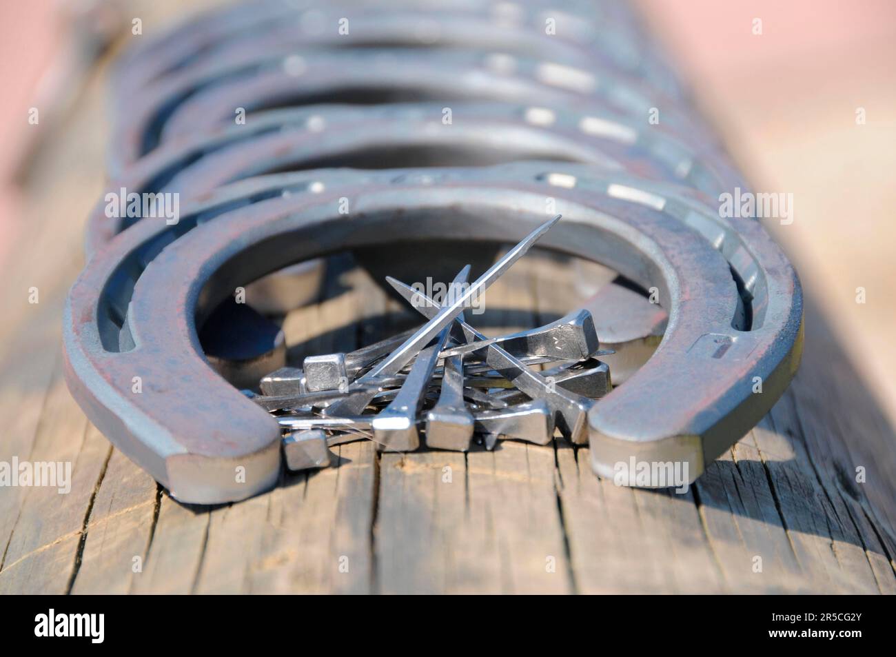 Horseshoes and horseshoe nails, blacksmith, farrier, shoeing, horseshoe ...