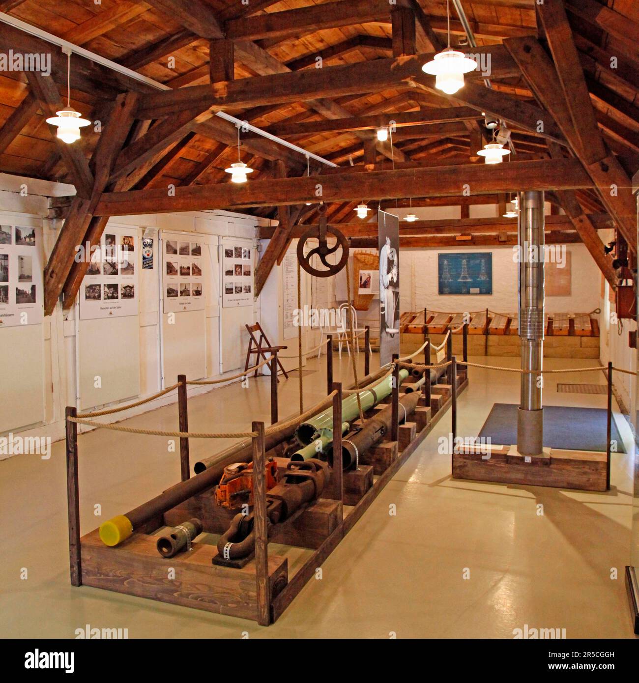 Salt Mining Museum, former salt mine, spa garden, Bad Rappenau, Baden ...